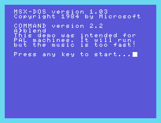 Blend (2004, MSX, Desire In Envy) | Media | Generation MSX